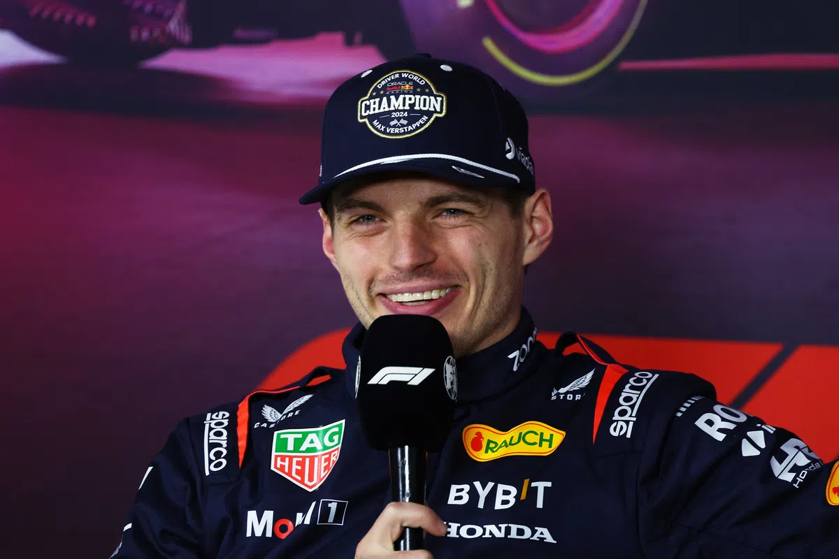 Max Verstappen Drinks Beer During Press Conference After Early F1 Title ...